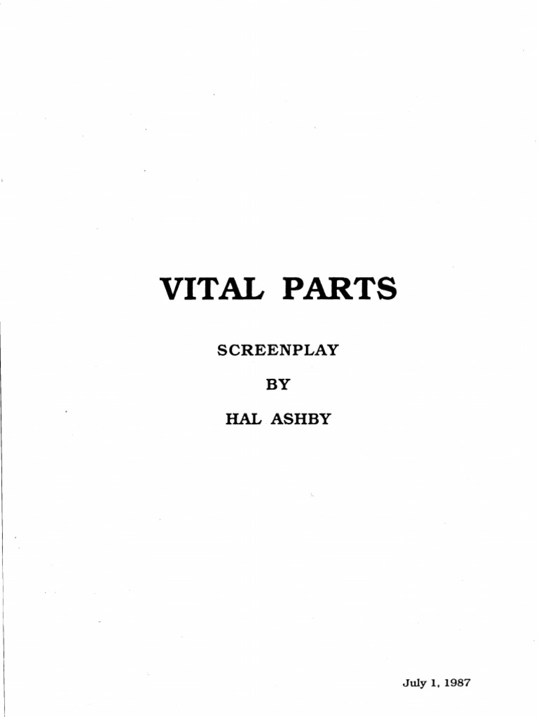 Vital Parts - Hal Ashby | PDF