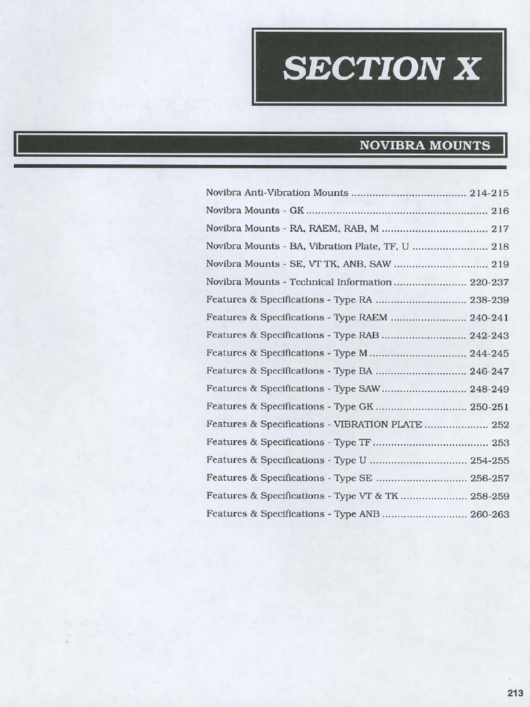 Novibra Mounts | PDF