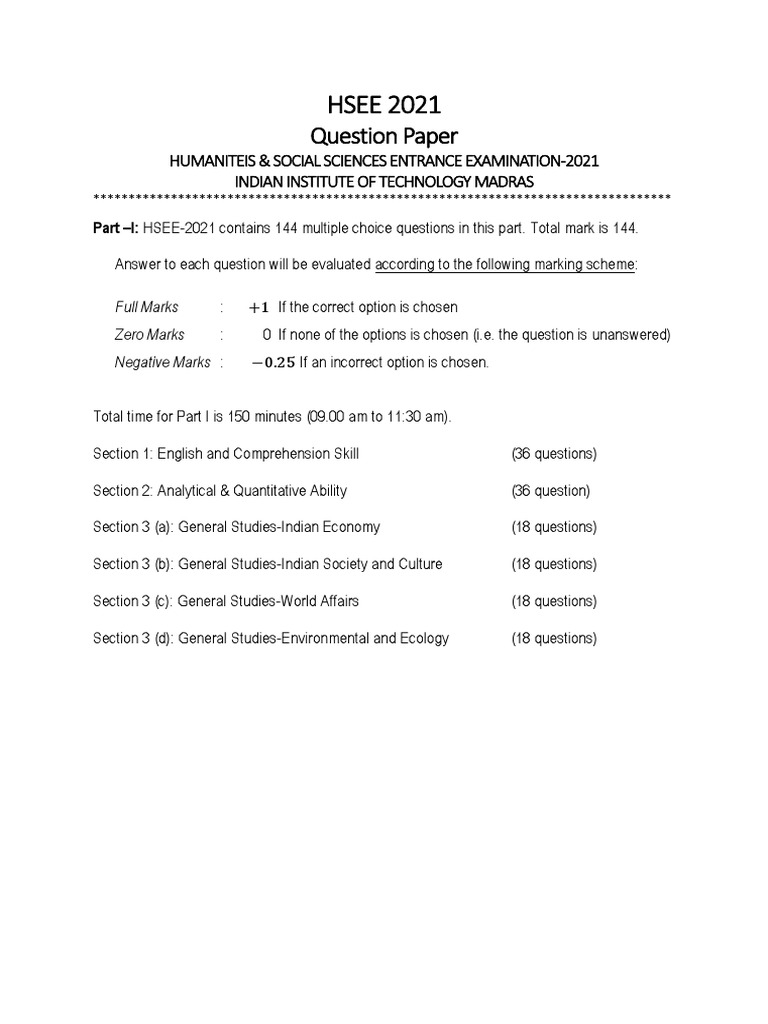 Hsee 2021 QP | PDF | Part Of Speech | Supply (Economics) Hsee 2021 QP | PDF | Part Of Speech | Supply (Economics)