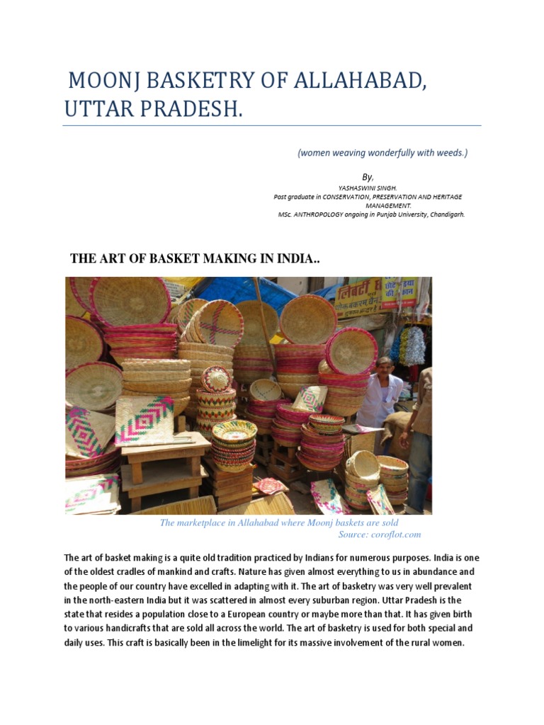 Moonj PDF | PDF | Basket Weaving | Crafts