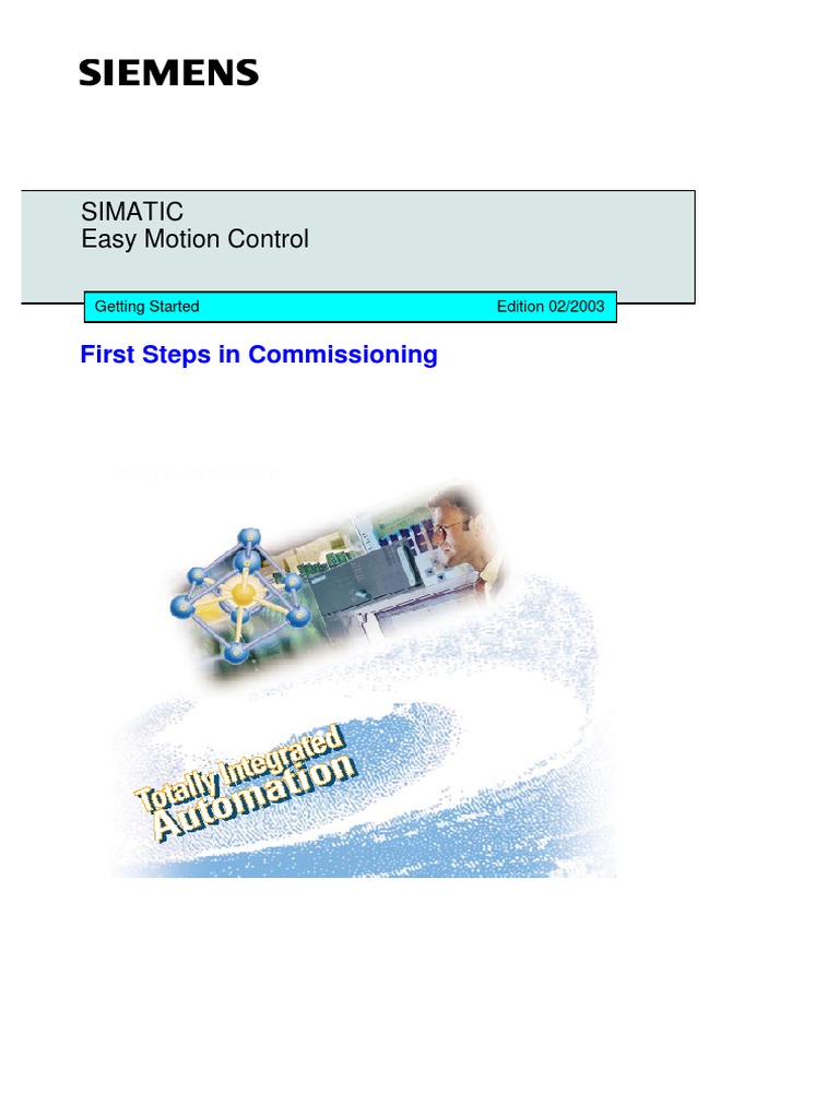 Simatic Easy Motion Control: First Steps in Commissioning | PDF ...