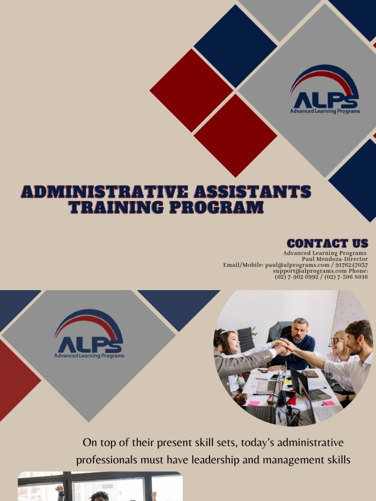 Administrative Assistants Training Program | PDF | Professional Skills ...