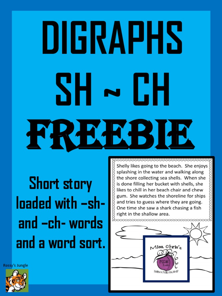 Digraphs SH CH: Freebie | PDF