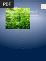 Chemistry Investigatory Project: Acidity in Tea Leaves | PDF