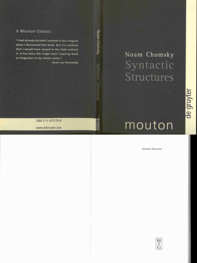Chomsky N 1957 Syntactic Structures Pdf