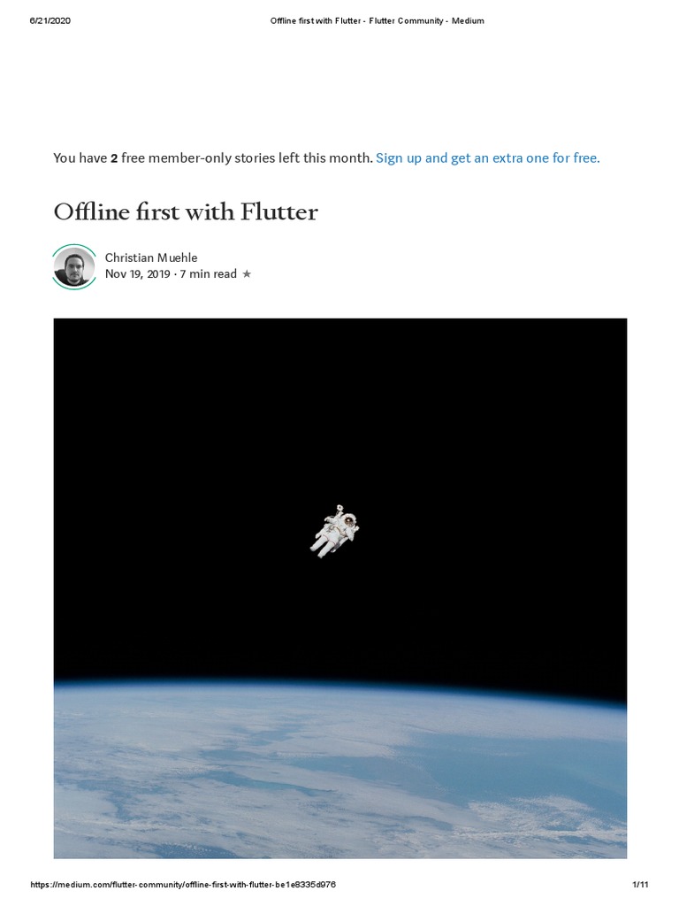 Offline First With Flutter - Flutter Community - Medium | PDF ...