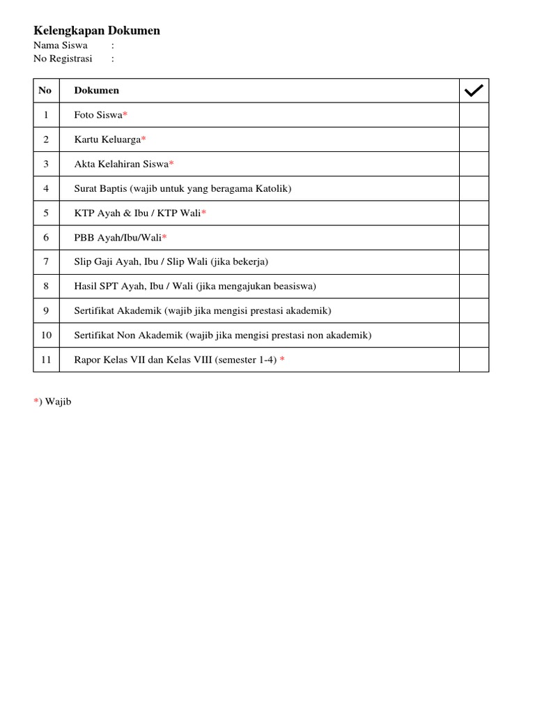 Form Pernyataan PPDB & Kelengkapan Dokumen | PDF | Karier & Perkembangan