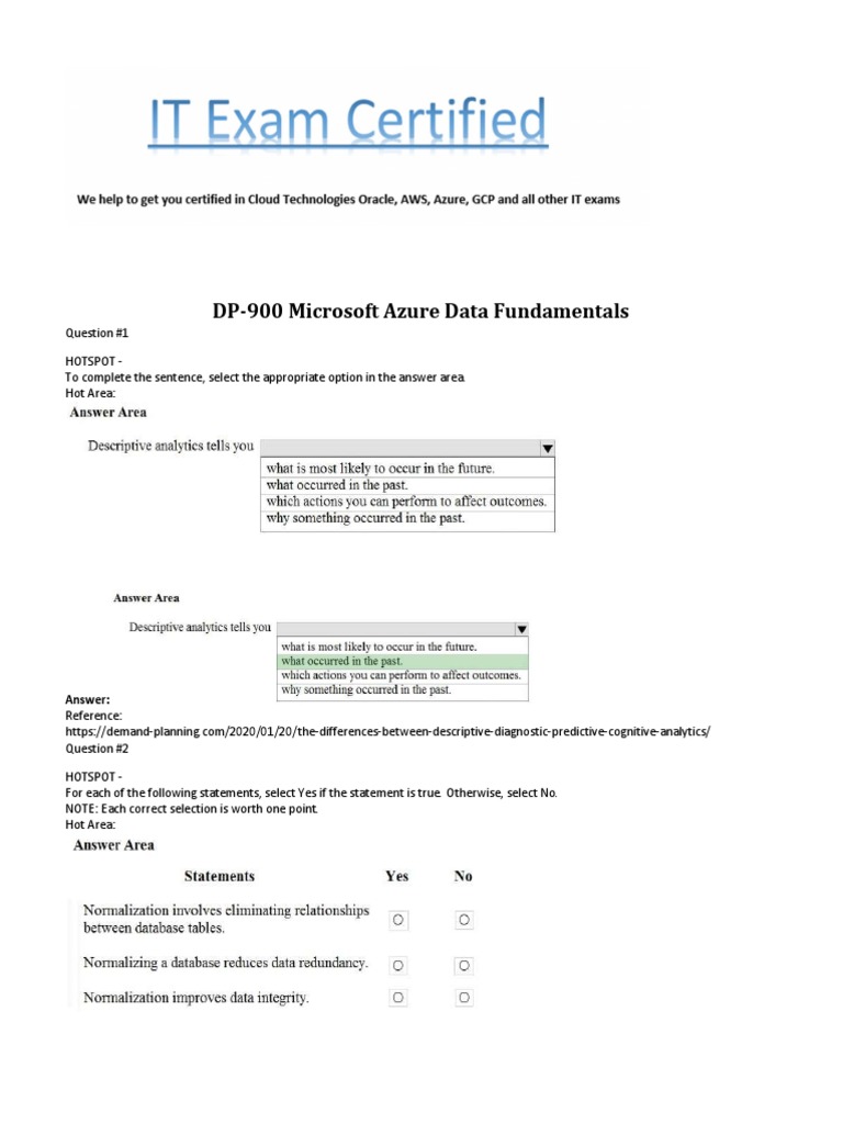 DP-900 Dump | PDF | Databases | Microsoft Sql Server