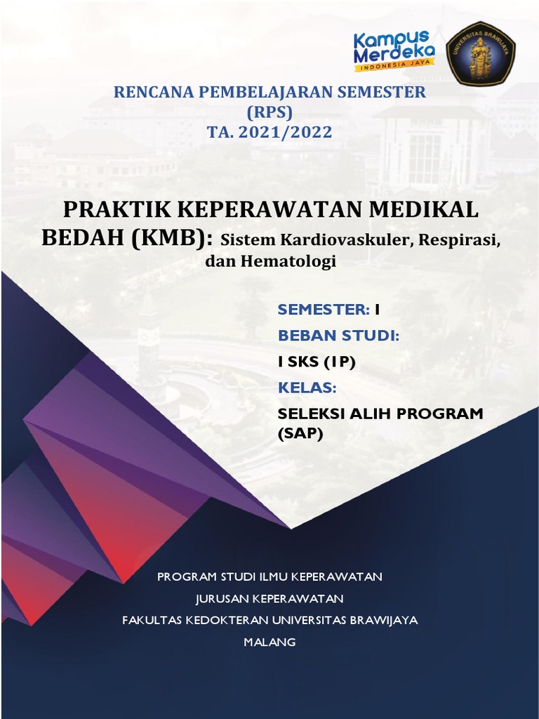 RPS (P) OBE Praktikum KMB Sistem Kardiovaskuler, Respirasi, Dan Hematologi | PDF