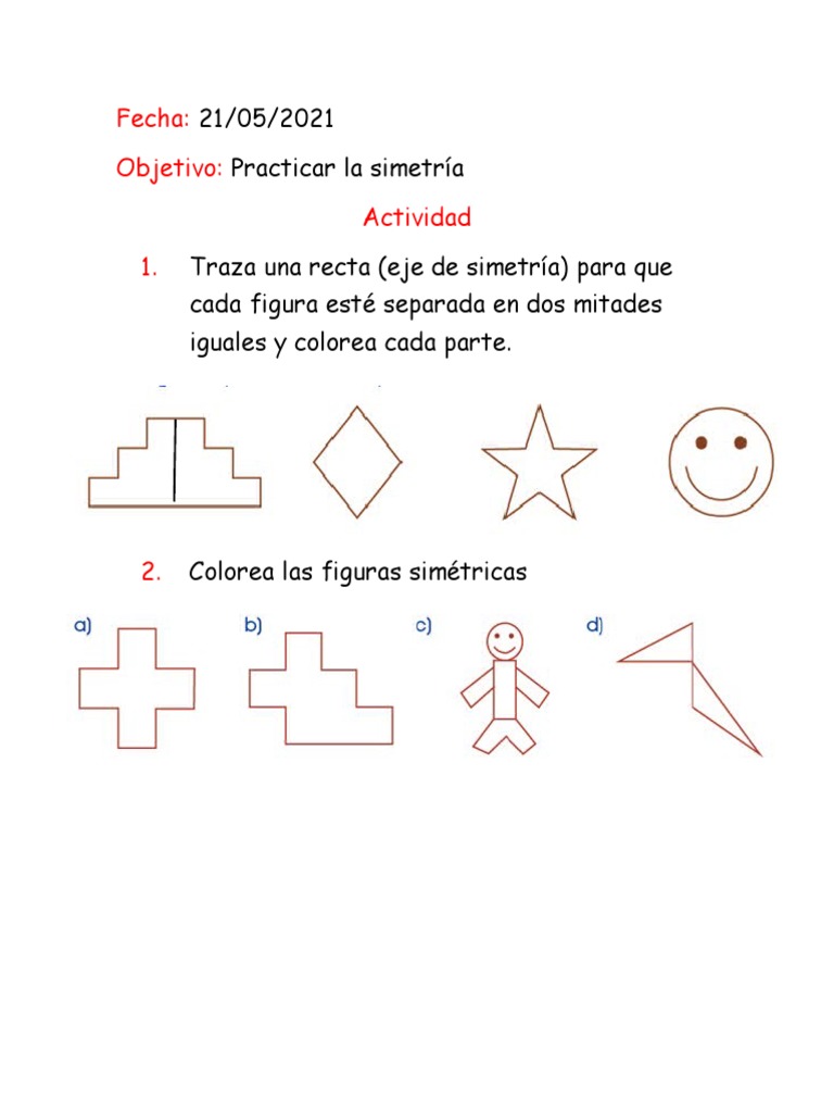 Actividad Simetría | PDF