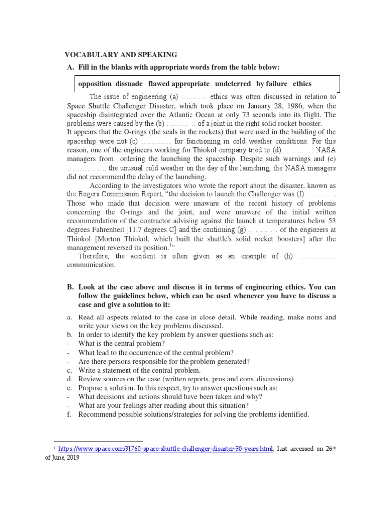 S4 - Engineering Ethics (Vocabulary Exercises) | PDF | Art | Technology ...