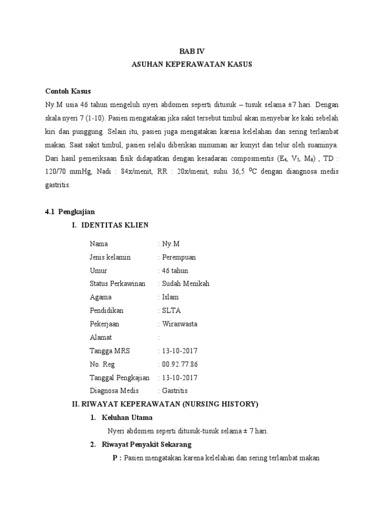 Contoh Askep Nyeri Kasus | PDF