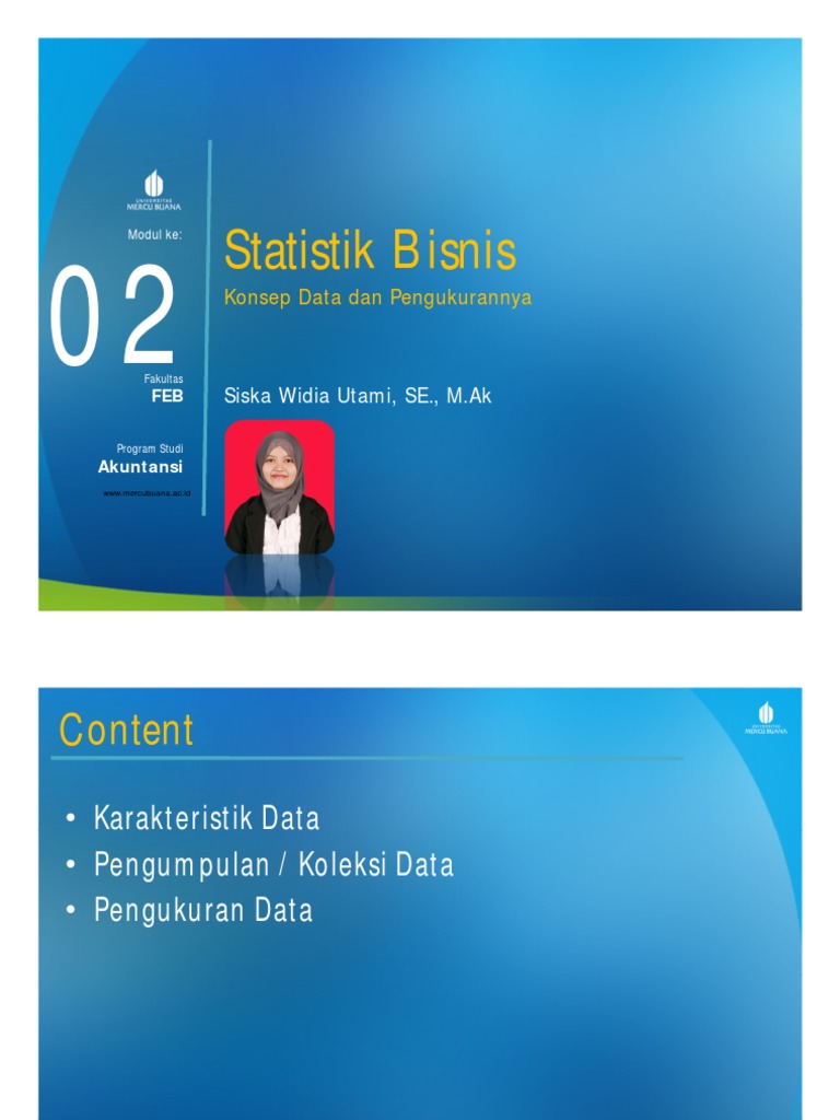 Statistik Bisnis TM2 | PDF | Karier & Perkembangan