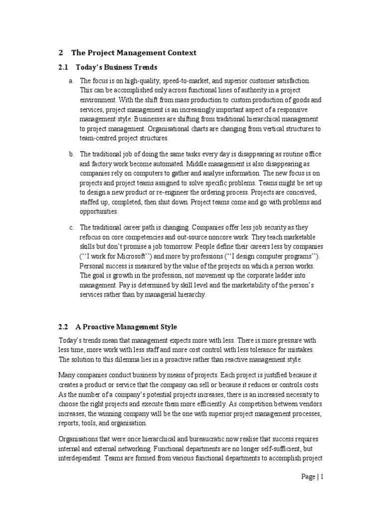 Project Management - Notes-2 | PDF | Project Management ...