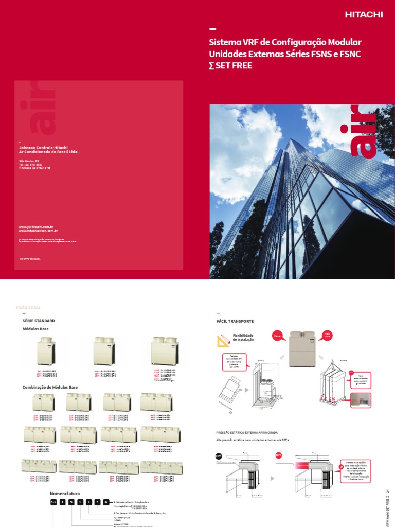 Sistemas VRF Hitachi SET FREE Σ | PDF | Alternador de energia elétrica ...