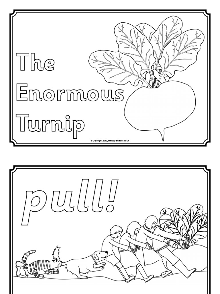 The Enormous Turnip - Colouring | PDF