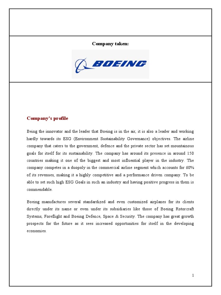 Boeing | Download Free PDF | Boeing | Sustainability