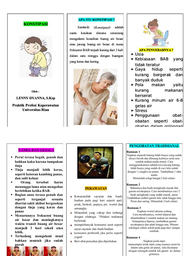 Leaflet-Konstipasi | PDF