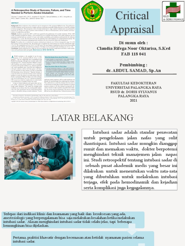 Critical Appraisal Journal by Claudia | PDF | Pengembangan Diri ...