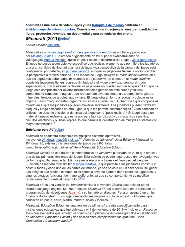 Minecraft | PDF | Minecraft | Informática