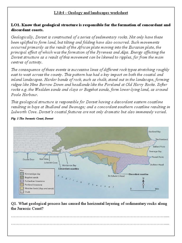 Concordant and Discordant Coastlines | PDF | Rock (Geology ...