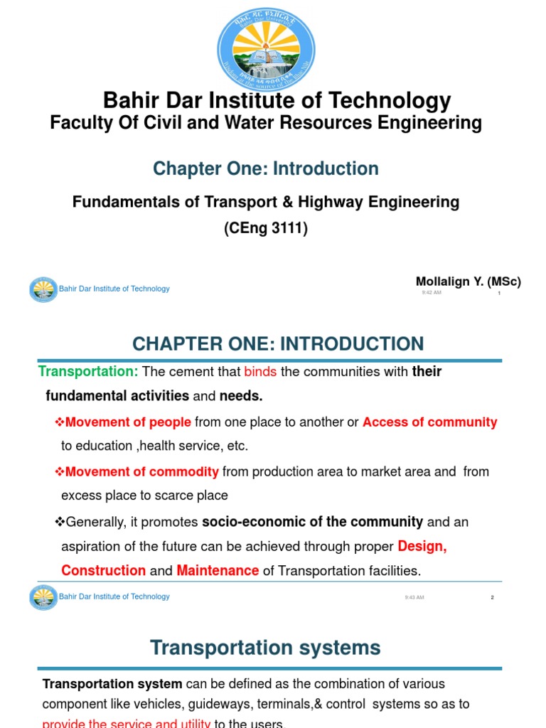 Fundamentals of Transport Engineering | PDF | Transport | Traffic