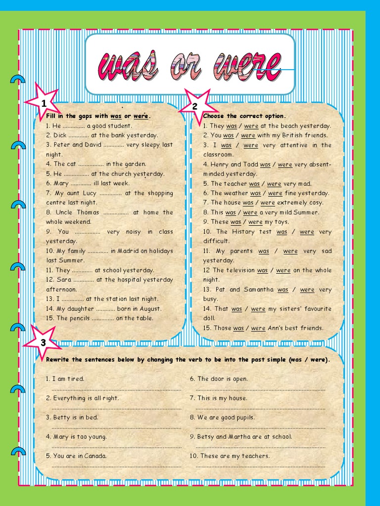 Was - Were 7º Ano | PDF