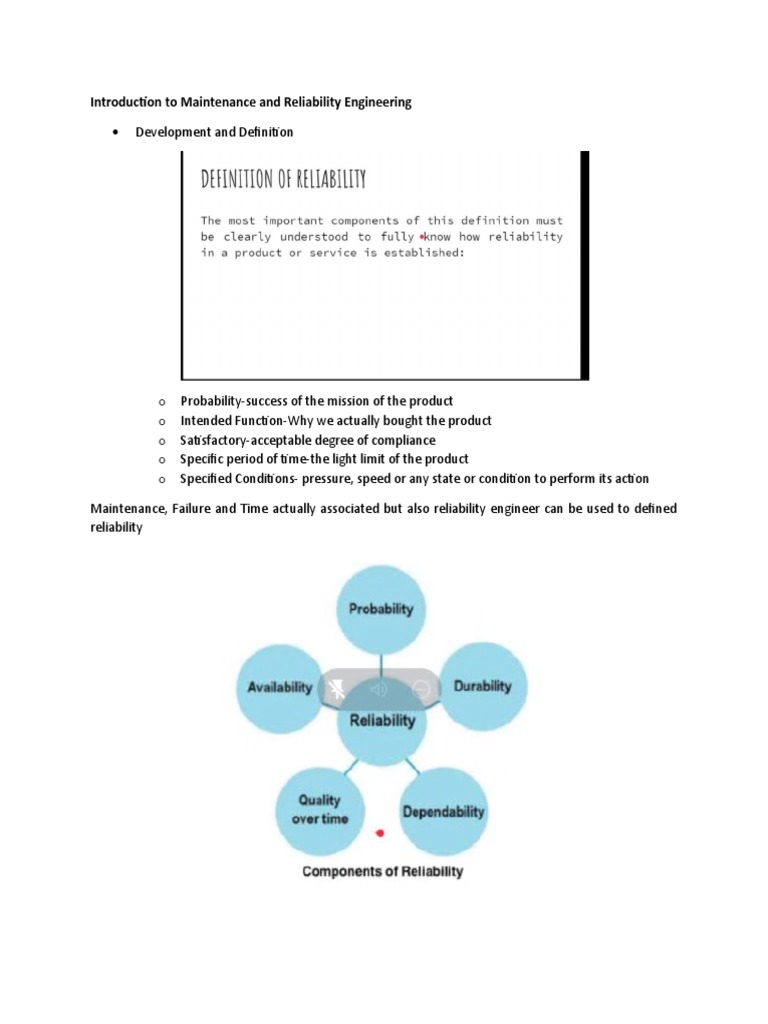 Introduction To Maintenance and Reliability Engineering | PDF | Reliability Engineering ...