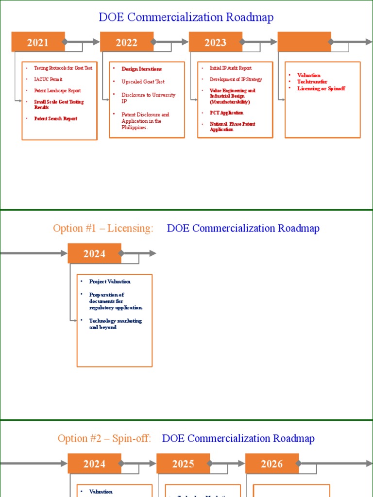 DOE Commercialization Roadmap | PDF