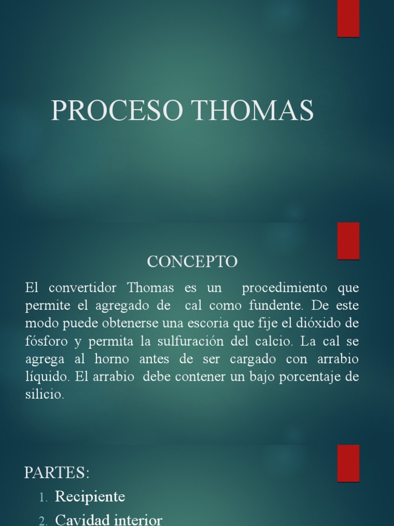 Proceso Thomas | PDF | Arrabio | Hierro