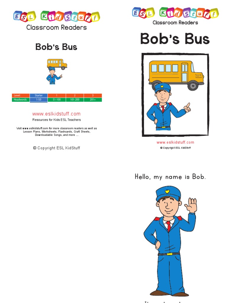 Bob's Bus - Activities For KIDS | PDF