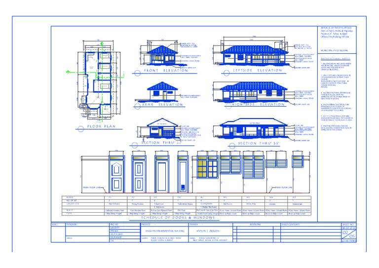 JOVELYN Building Plan-BP2 of | PDF | Wall | Concrete