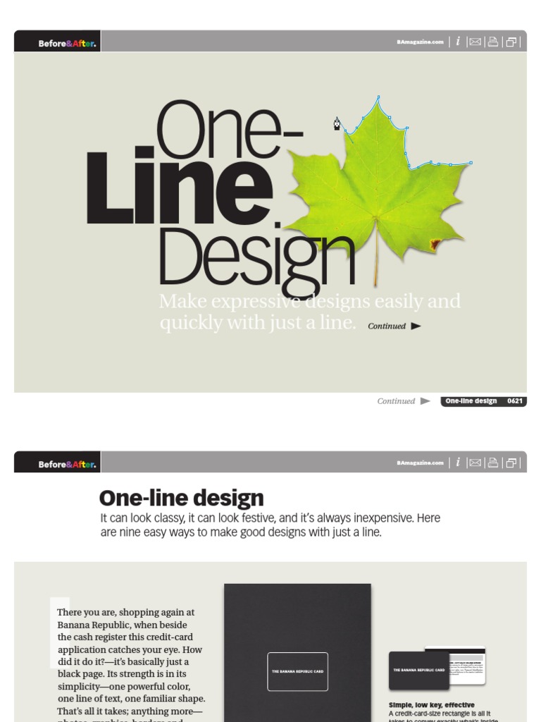 Design - Before & After - 0621 - One Line Design | PDF | Typefaces | Shadow