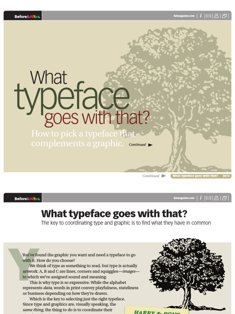 Design - Before & After - 0613 - What Typeface | PDF | Serif | Typefaces