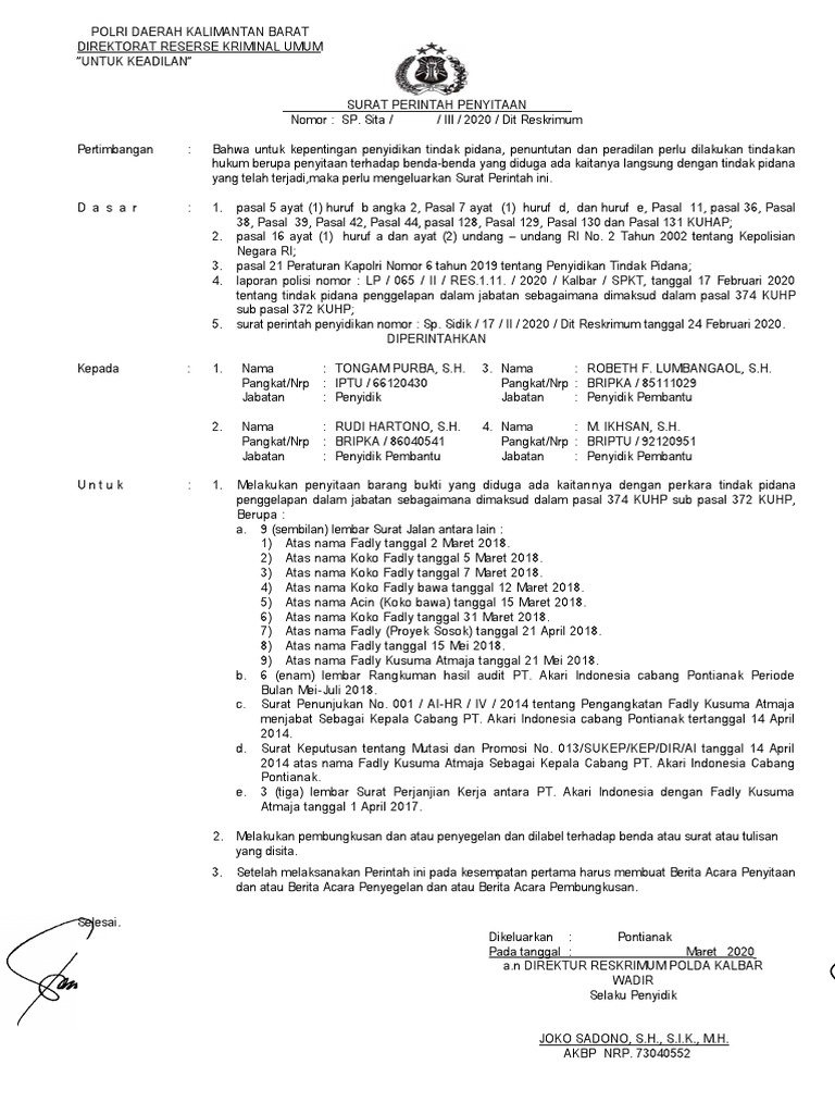 Sp. Sita Akari | PDF