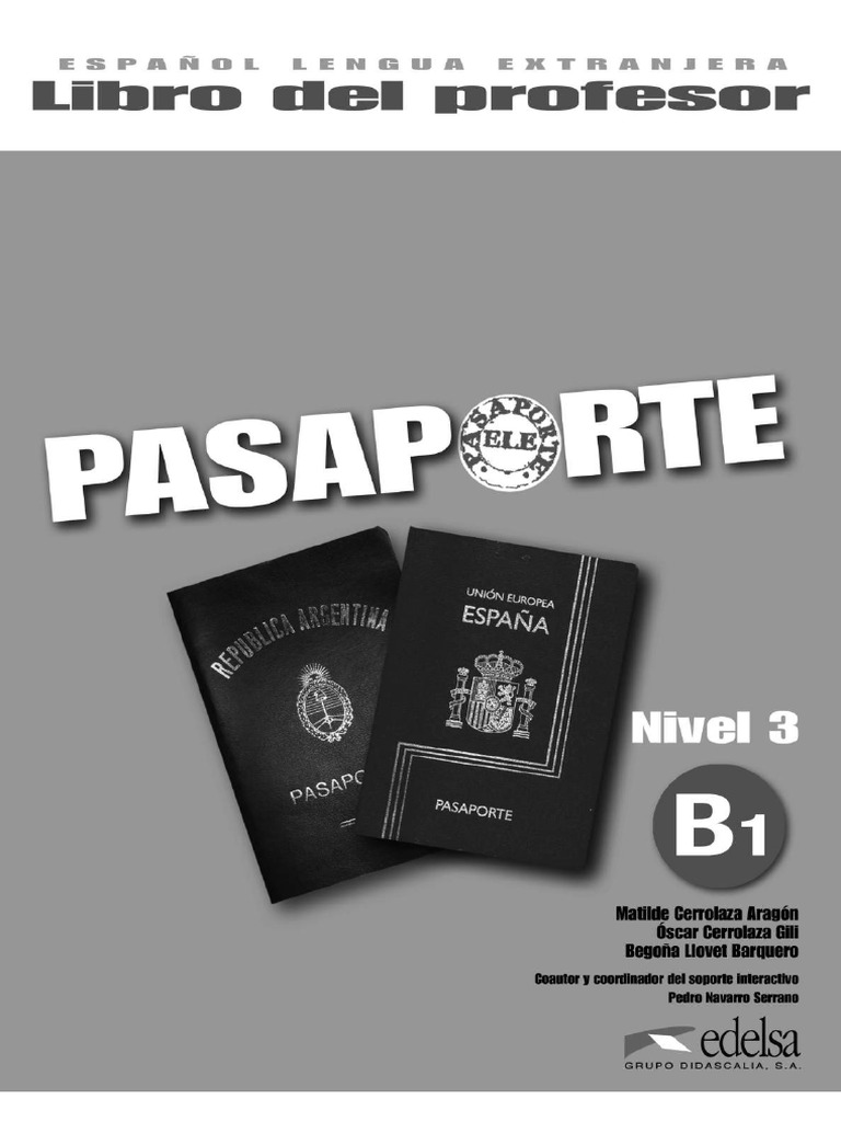 Edelsa Pasaporte Ele b1 Libro Del Profesor | PDF