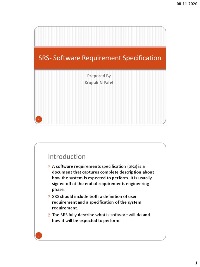 SRS - Software Requirement Specification | PDF | Specification (Technical Standard) | System