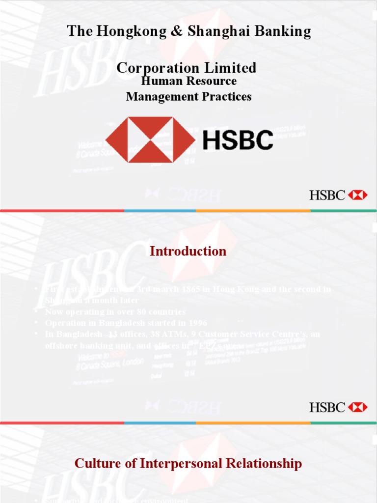 HRM Practices of HSBC Bank Bangladesh | PDF | Employment | Human ...