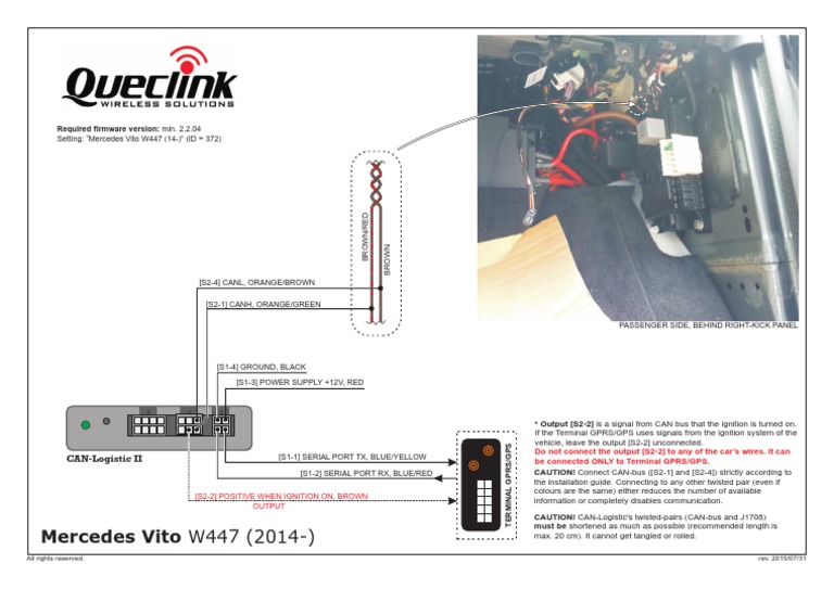 Mercedes Vito W447 (2014-) : CAN-Logistic II | PDF | Electronics ...