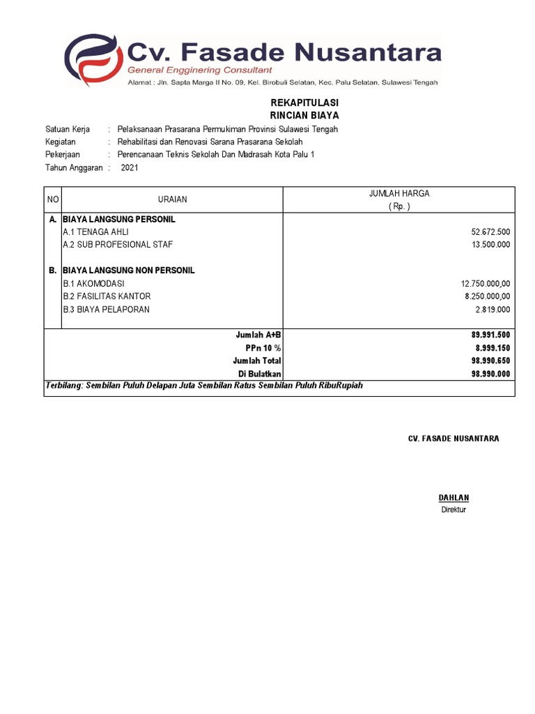 Rab Cv. Fasade Nusantara | PDF