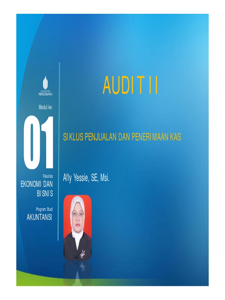 Auditing II (TM1) | PDF | Pengelolaan Keuangan & Uang