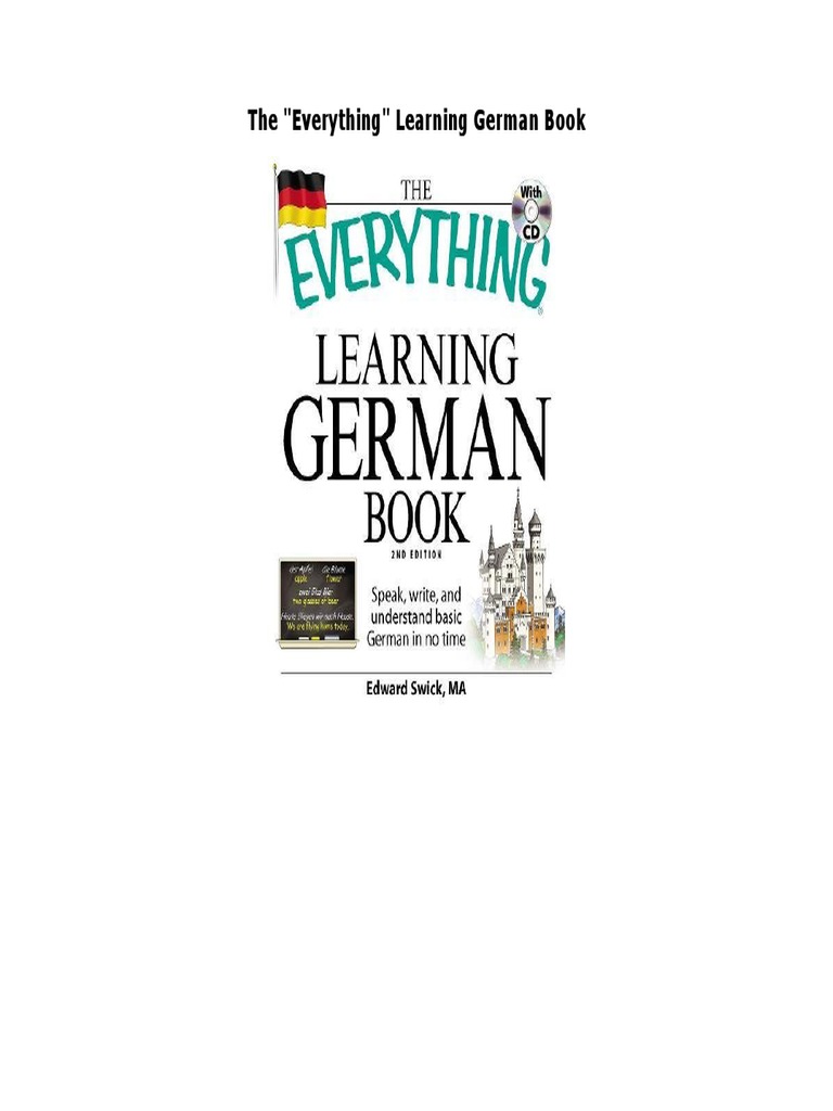 The "Everything" Learning German Book | PDF