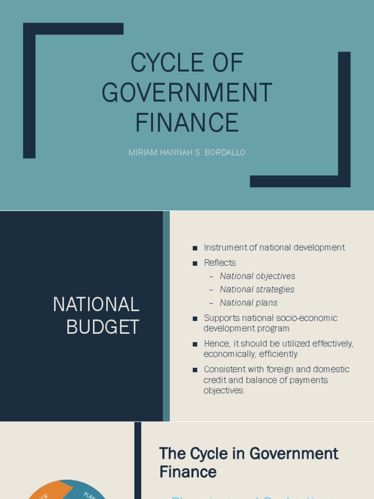 Cycle of Government Finance | PDF | Budget | Audit