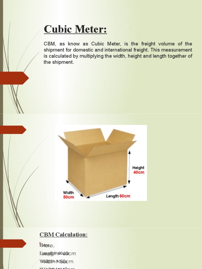 Cubic Meter | PDF | Teaching Methods & Materials