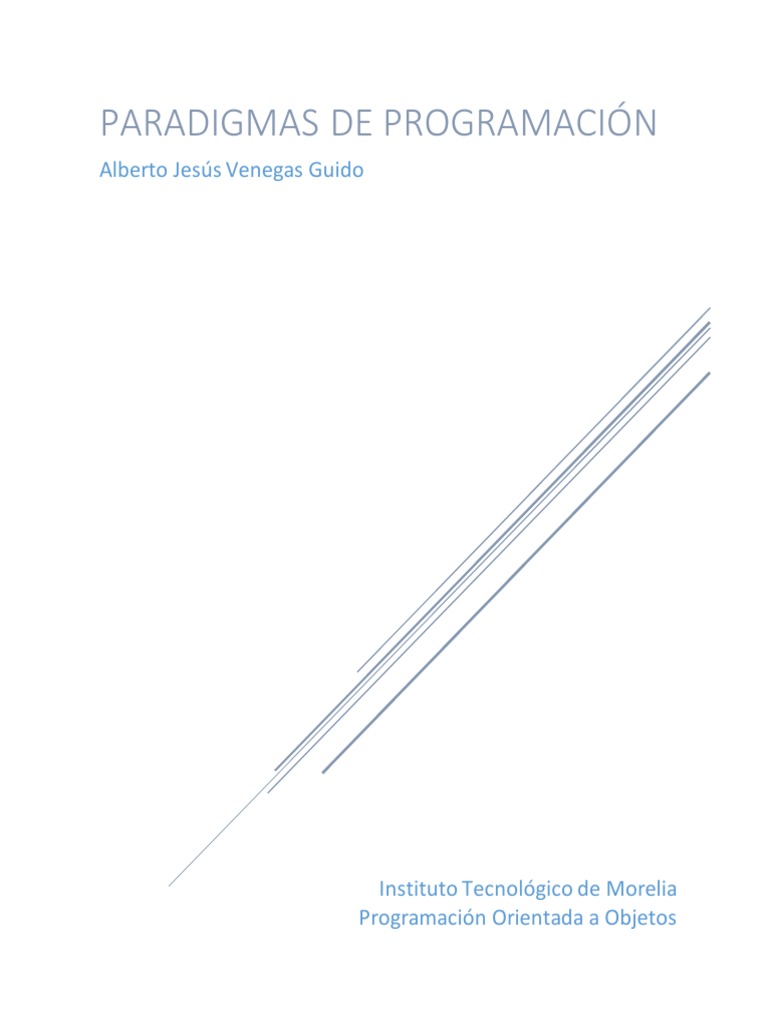 Paradigmas de Programación | Descargar gratis PDF | Objeto (informática) | Lenguaje de programación