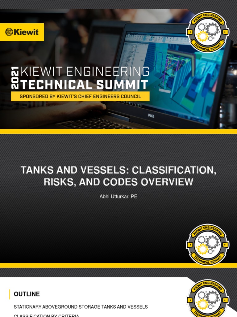 Tanks and Vessels - Classifications, Risks and Code Review | PDF ...