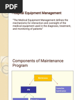 Medical Equipment Management Plan | PDF | Medical Device | Risk