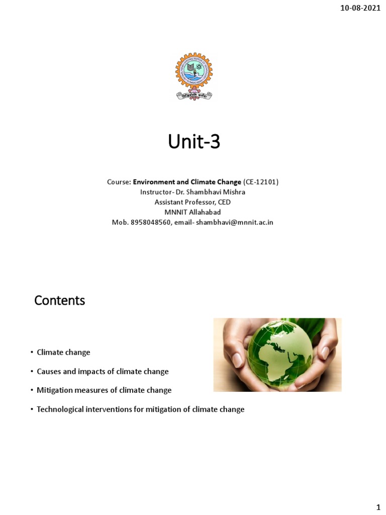 Unit-3 Climate Change - Intro and Causes | PDF | Greenhouse Gas ...