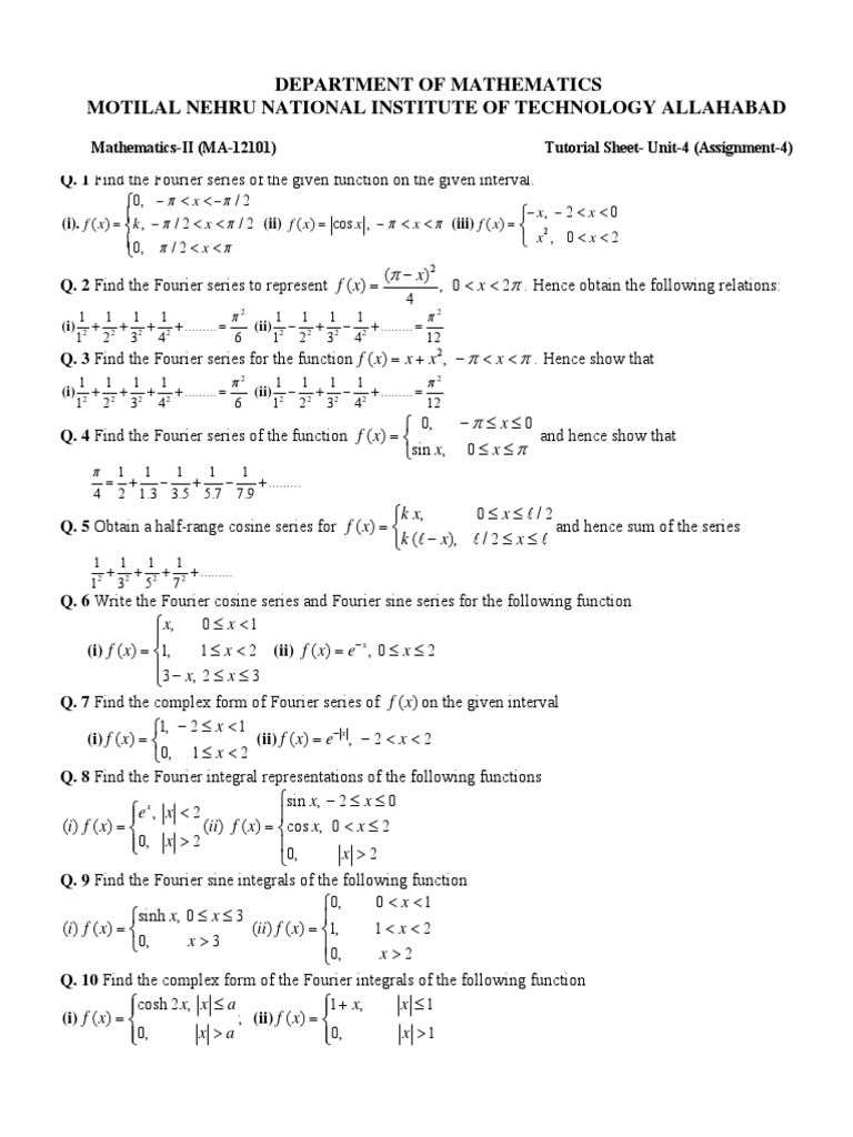 Tutorial Fourier Transform | PDF | Algebra | Geometry