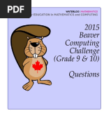 Bebras Challenge Sample Questions 2025 | PDF | Laundry | Algorithms